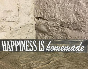 Happiness is Homemade Wall Decor - Etsy