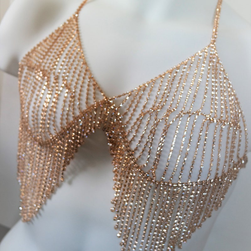 Crystal Chain Top - Etsy