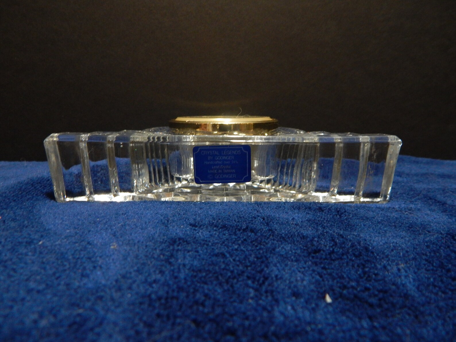 Vintage Crystal Legends by Godinger Crystal Quartz Desk Clock Made in ...