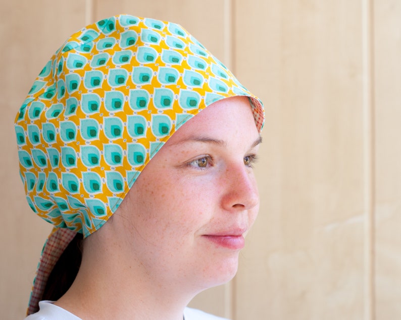 Scrub Hat Sewing Pattern Pdf Reversible Scrub Cap Surgical Hat Etsy