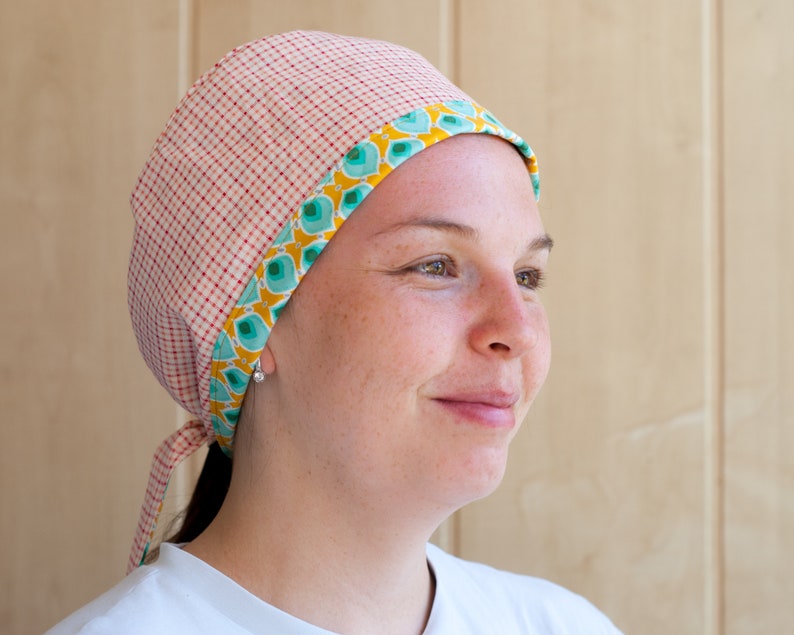 Scrub Hat Sewing Pattern Pdf Reversible Scrub Cap Surgical Hat Etsy