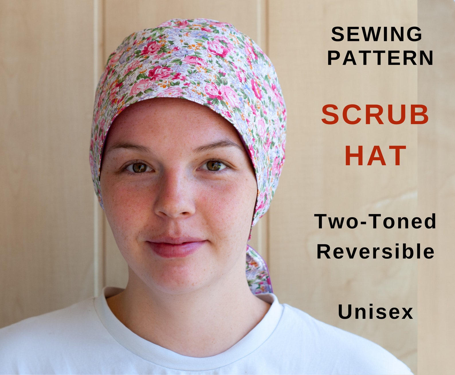 Scrub Hat Sewing Pattern Pdf Reversible Scrub Cap Surgical Hat Etsy