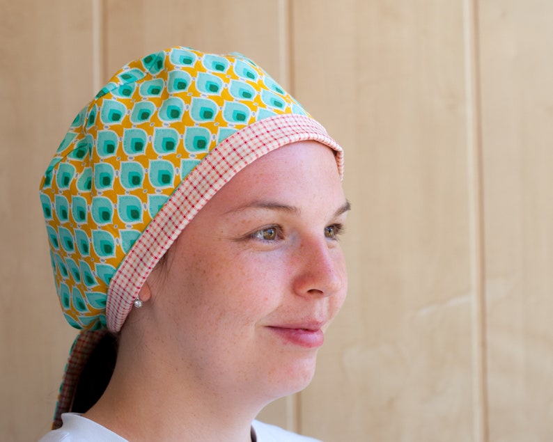 Scrub Hat Sewing Pattern Pdf Reversible Scrub Cap Surgical Hat Etsy