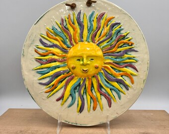 Ceramic Sun Face | Etsy