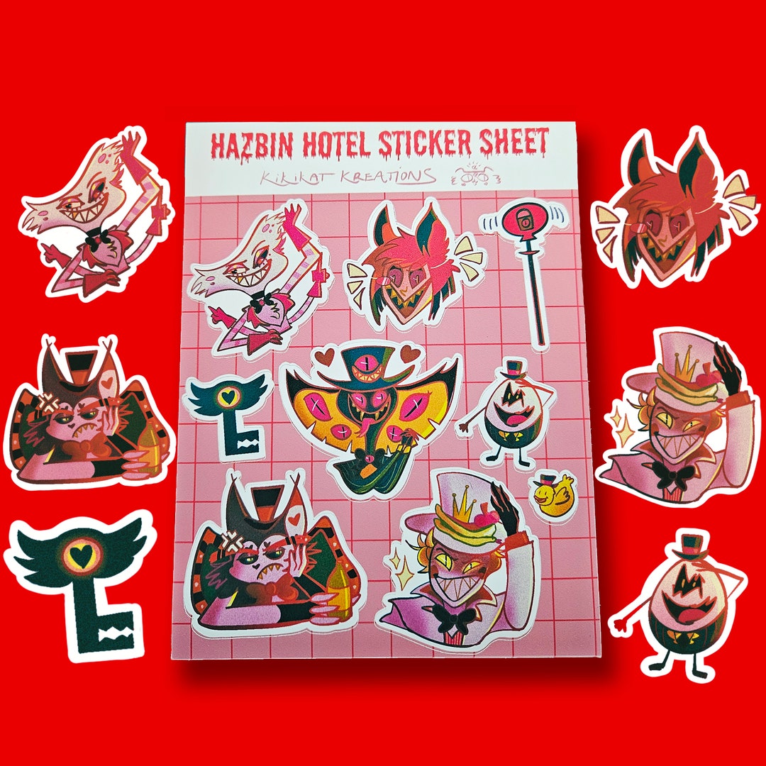 Hazbin Hotel Sticker Sheet - Etsy