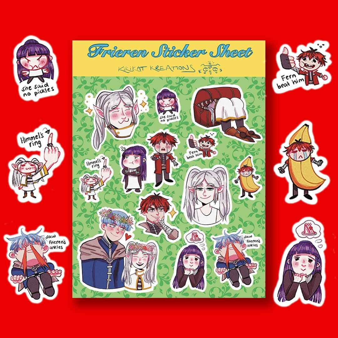 Frieren Sticker Sheet - Etsy
