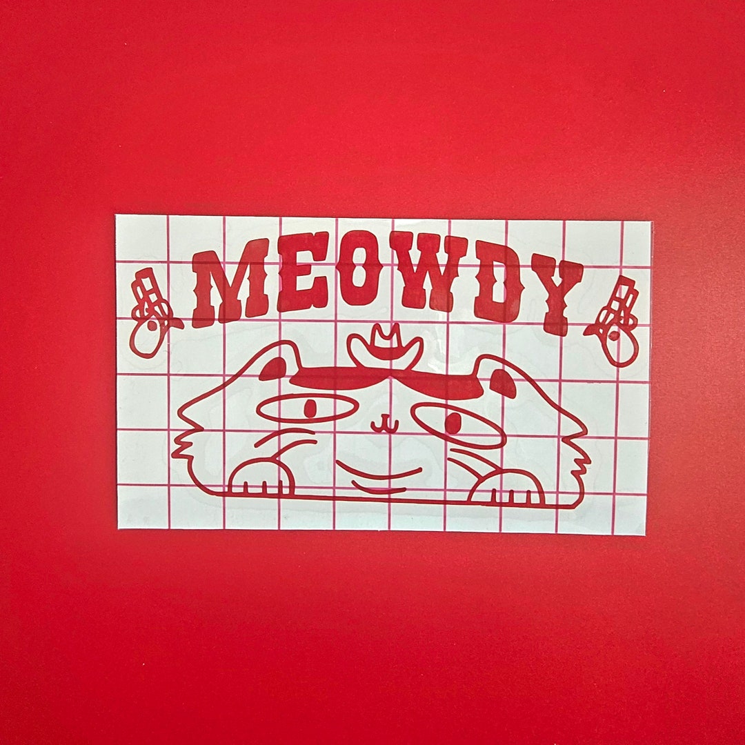 Meowdy Vinyl Decal - Etsy