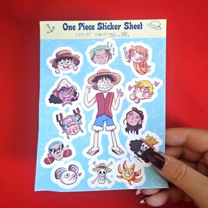 One Piece Sticker Sheet - Etsy