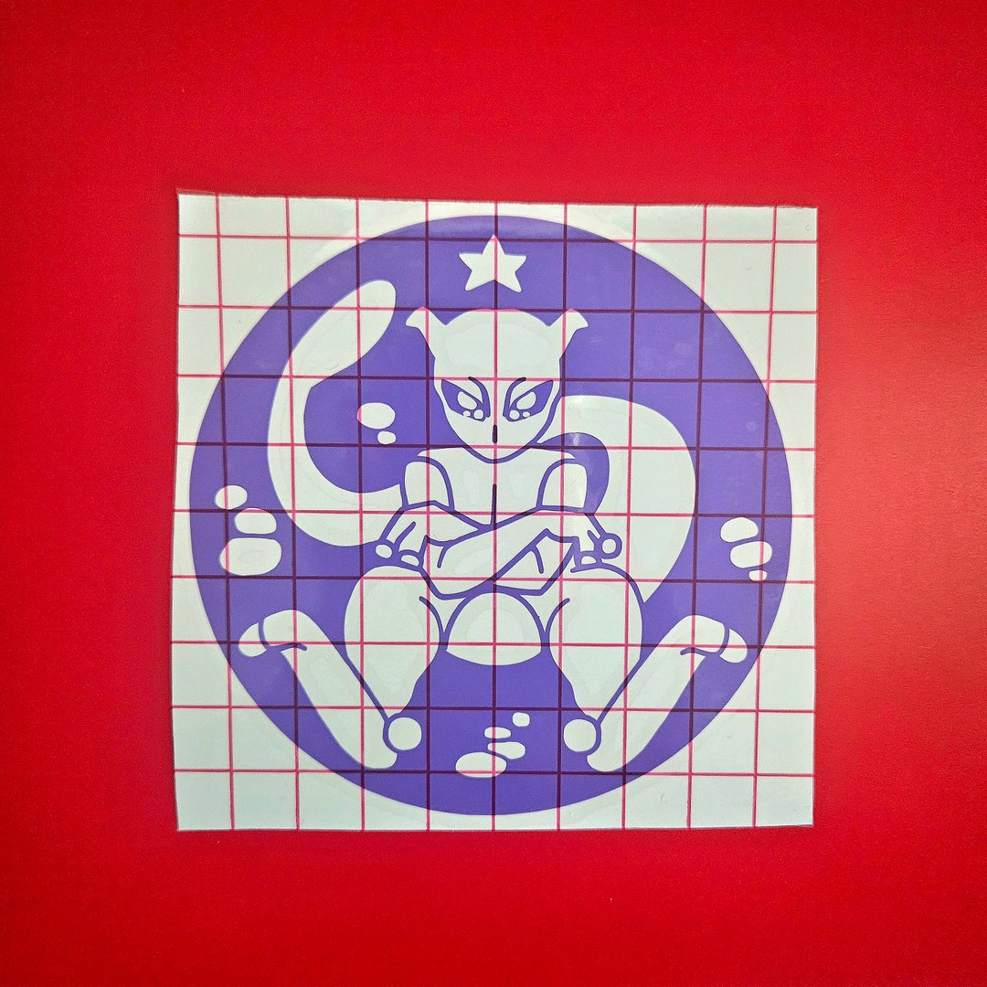 Mewtwo Vinyl Decal - Etsy