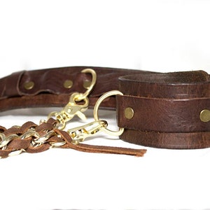 Leather Brown Handmade Bondage Handcuffs Cuffs Handmade - Etsy