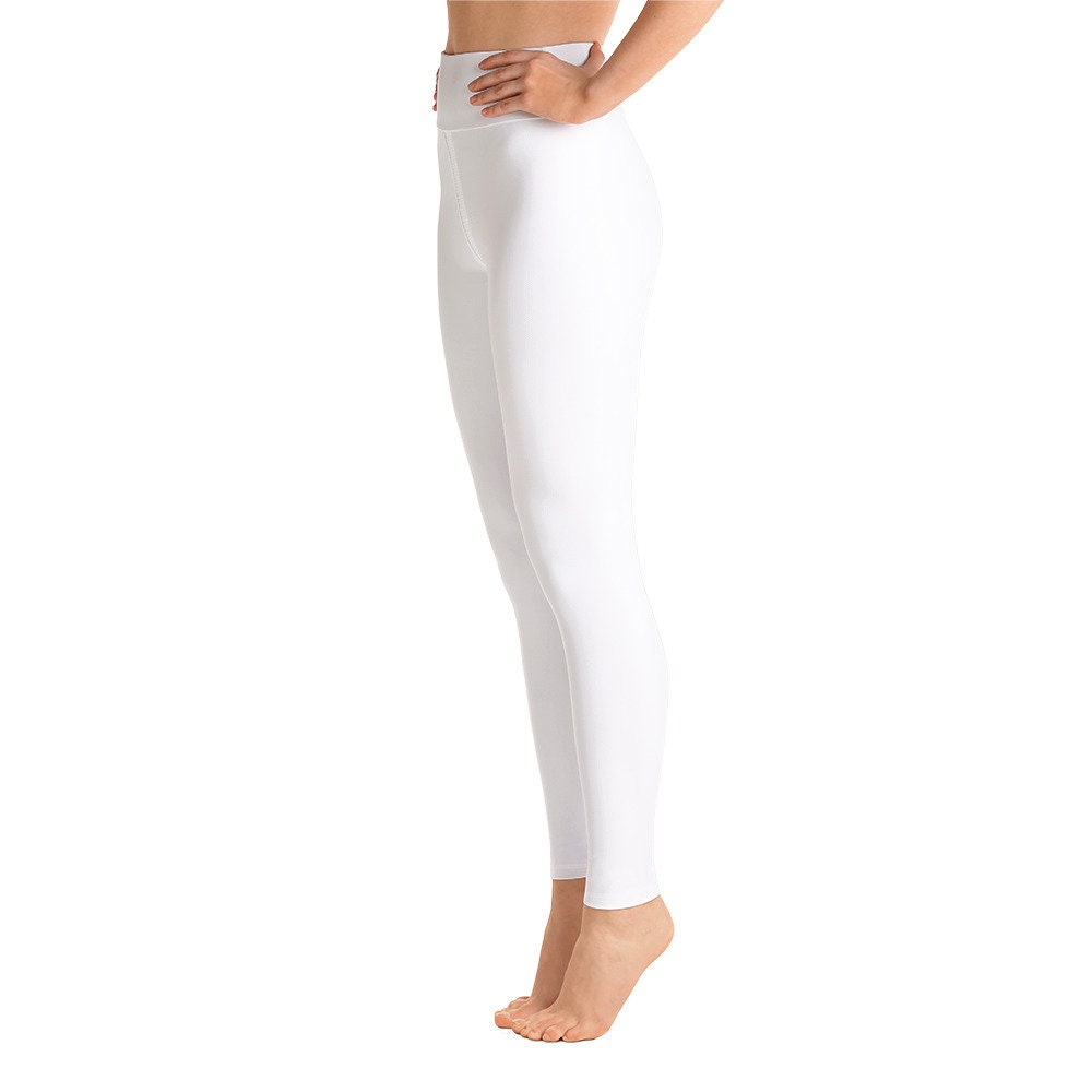 White Yoga Leggings, Active Wear, Running Tights - Etsy