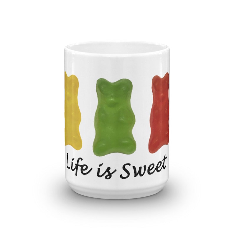Gummy Bear Coffee Mugs, Funny Mug, Candy Mug, Bear Mug, Humor, Gummy ...