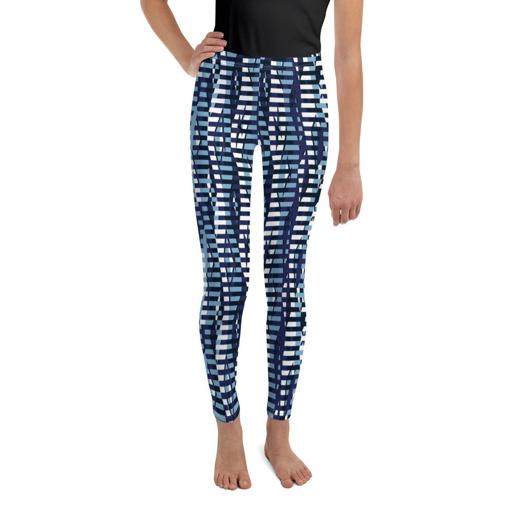 Graphic Youth Leggings, Teen Leggings, Active Wear for Girls, Black ...