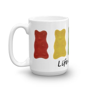 Gummy Bear Coffee Mugs, Funny Mug, Candy Mug, Bear Mug, Humor, Gummy ...