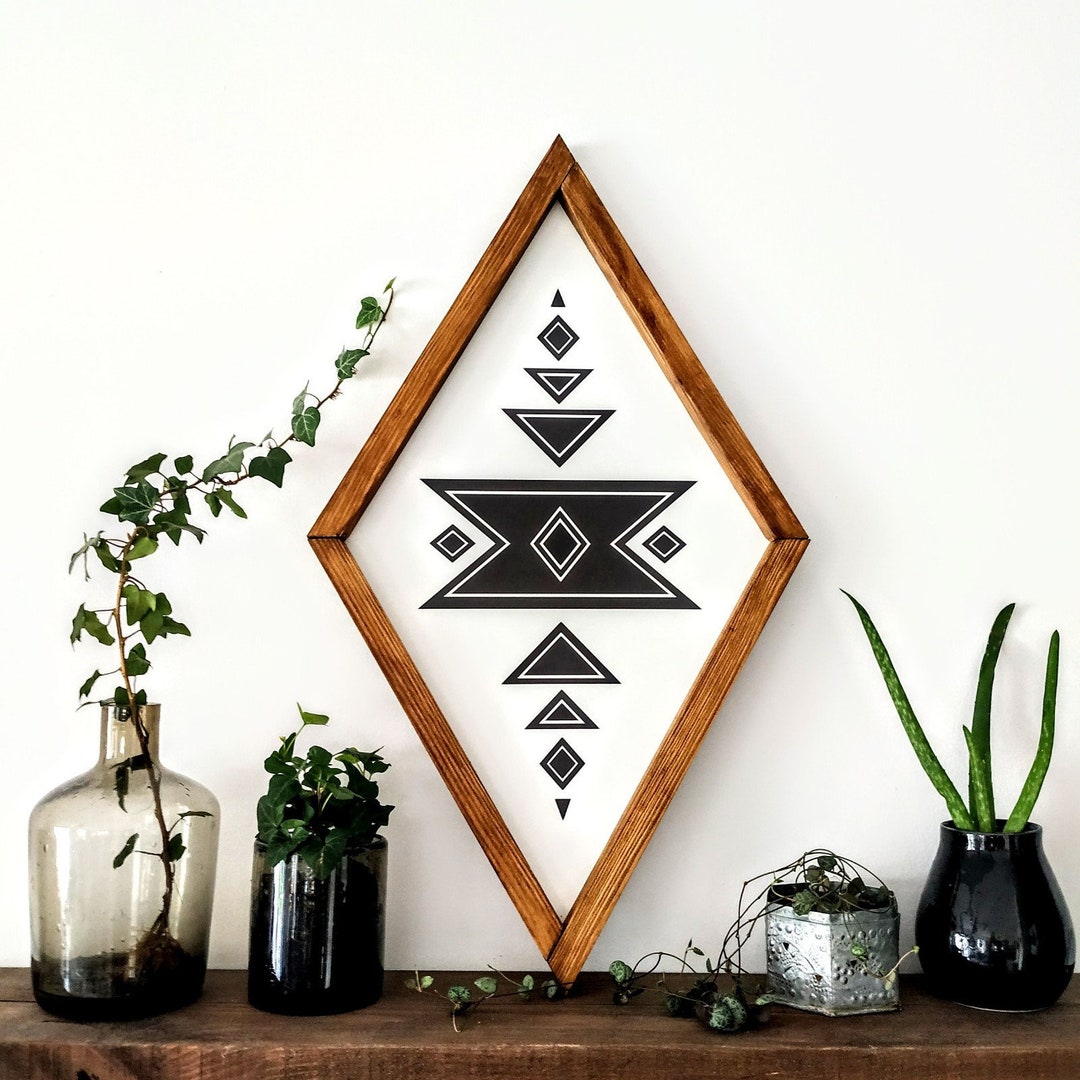 Aztec Wood Wall ART, Aztec Wood Sign, Wood Wall Art, Wall Hangings ...