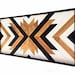 Striking Aztec Geometric Wall Art - Large Customizable Wood Decor With ...