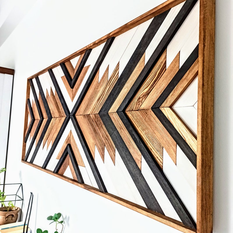 Aztec Wood Wall Art - Etsy