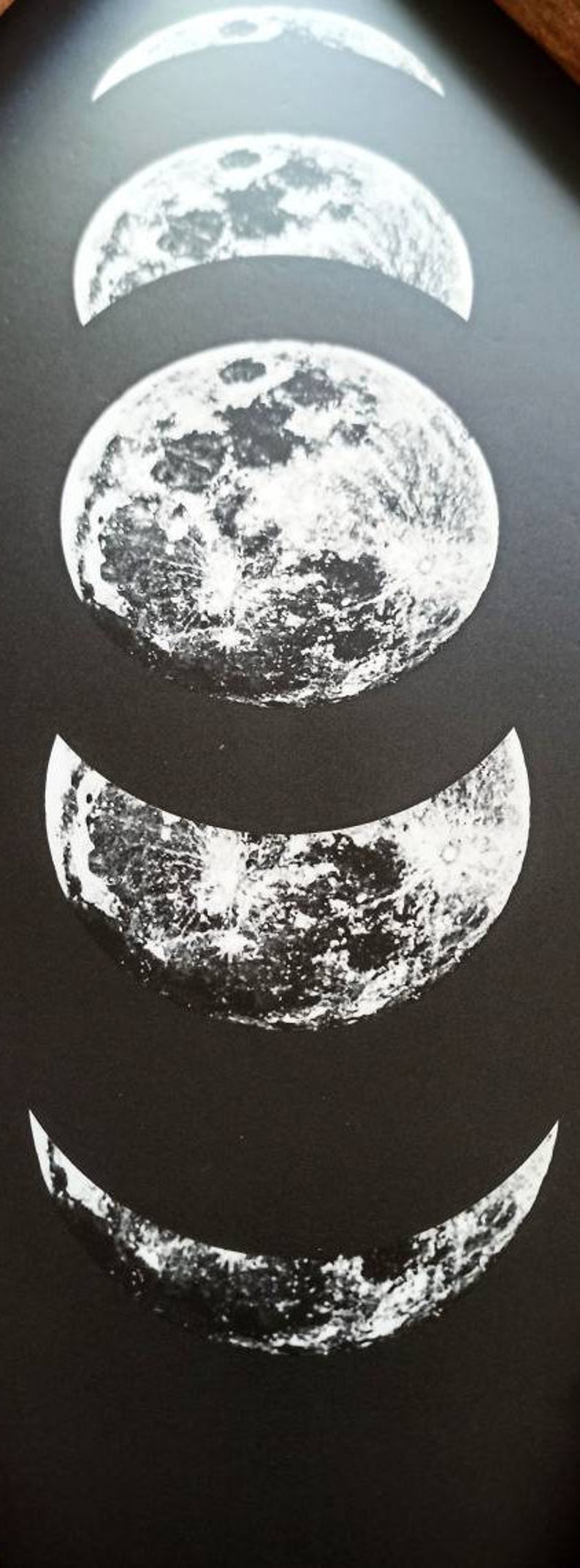 Moon Phases Wall Decor in Wooden Frame – Unique Wall Art - Etsy