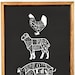 Gourmet Chef's Meat Guide – Wood Framed Kitchen Wall Art XXL - Etsy