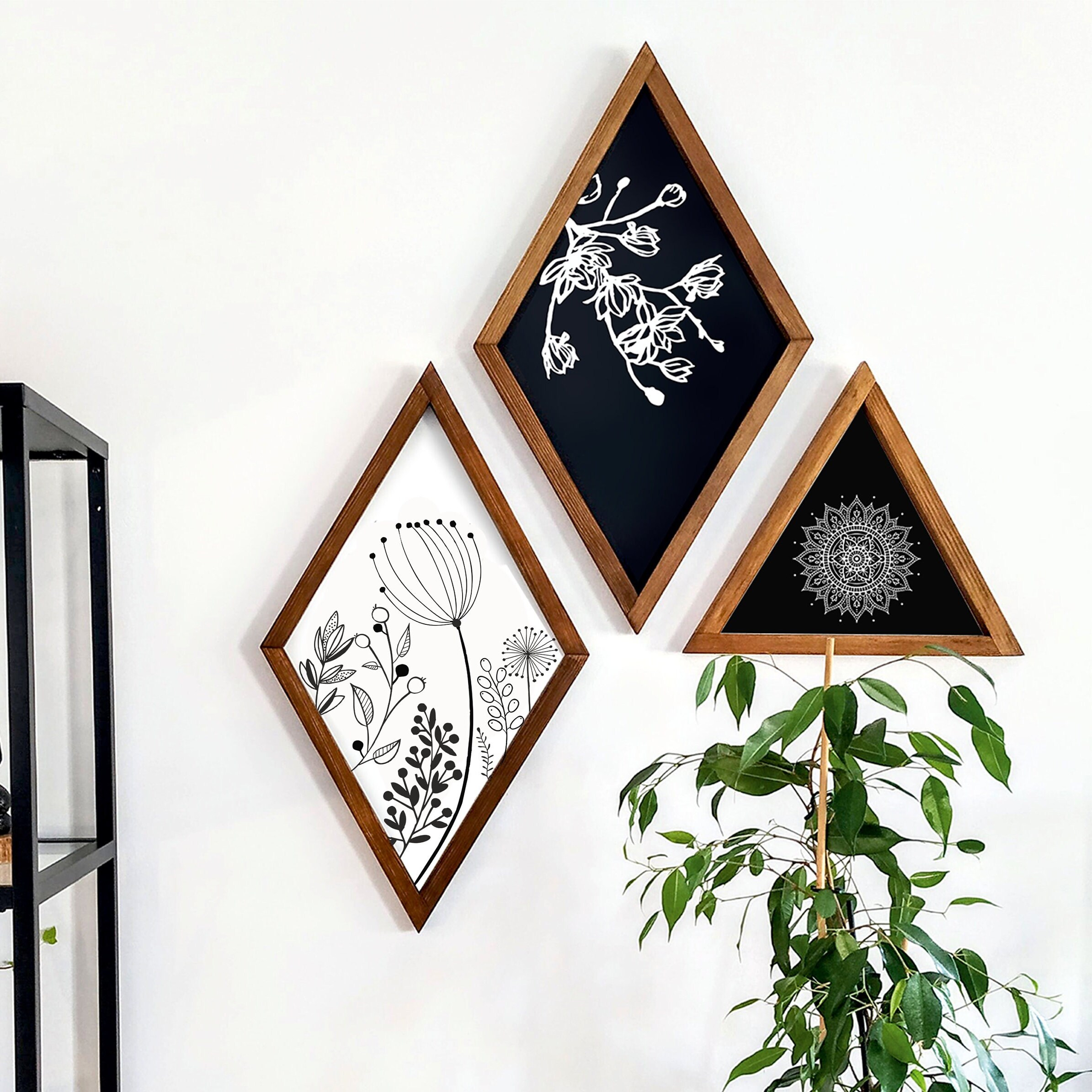 Flower Wood Sign Wood Wall Art Wall Hangings Home Decor | Etsy