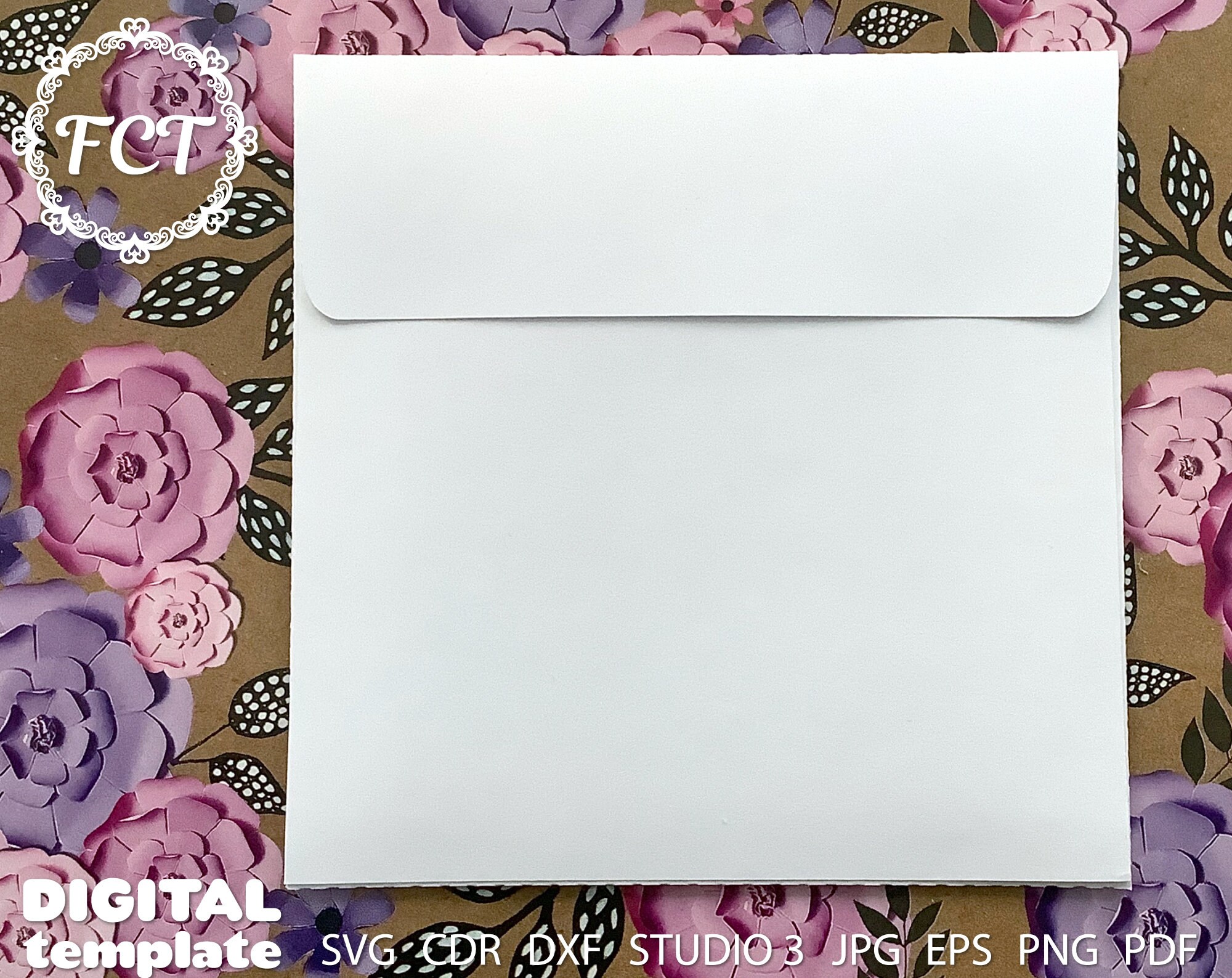 Square Envelope Template Square Envelope Template