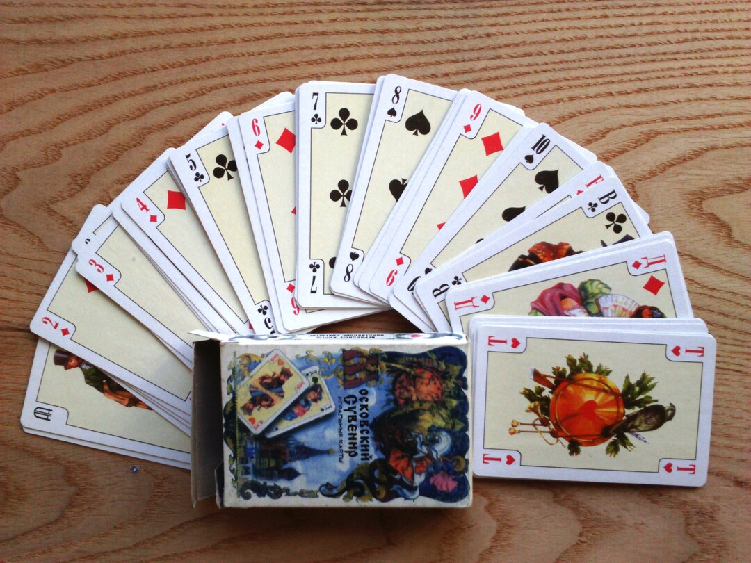 Playing Cards Vintage, Old Poker Cards, Vintage Playing Cards Deck Set ...