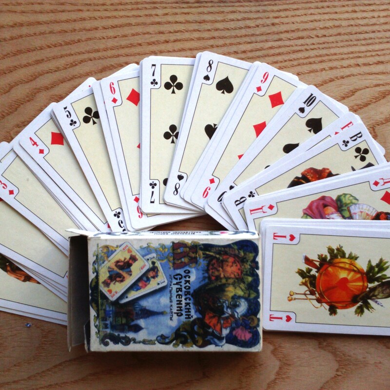 Retro Playing Cards - Etsy