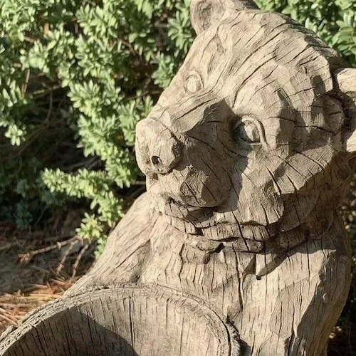 Stone Garden Detailed Bear Planter Plant Pot Ornament Gift | Etsy