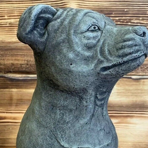 Stone Garden Large Staffordshire Staffy Bull Terrier Dog Gift - Etsy