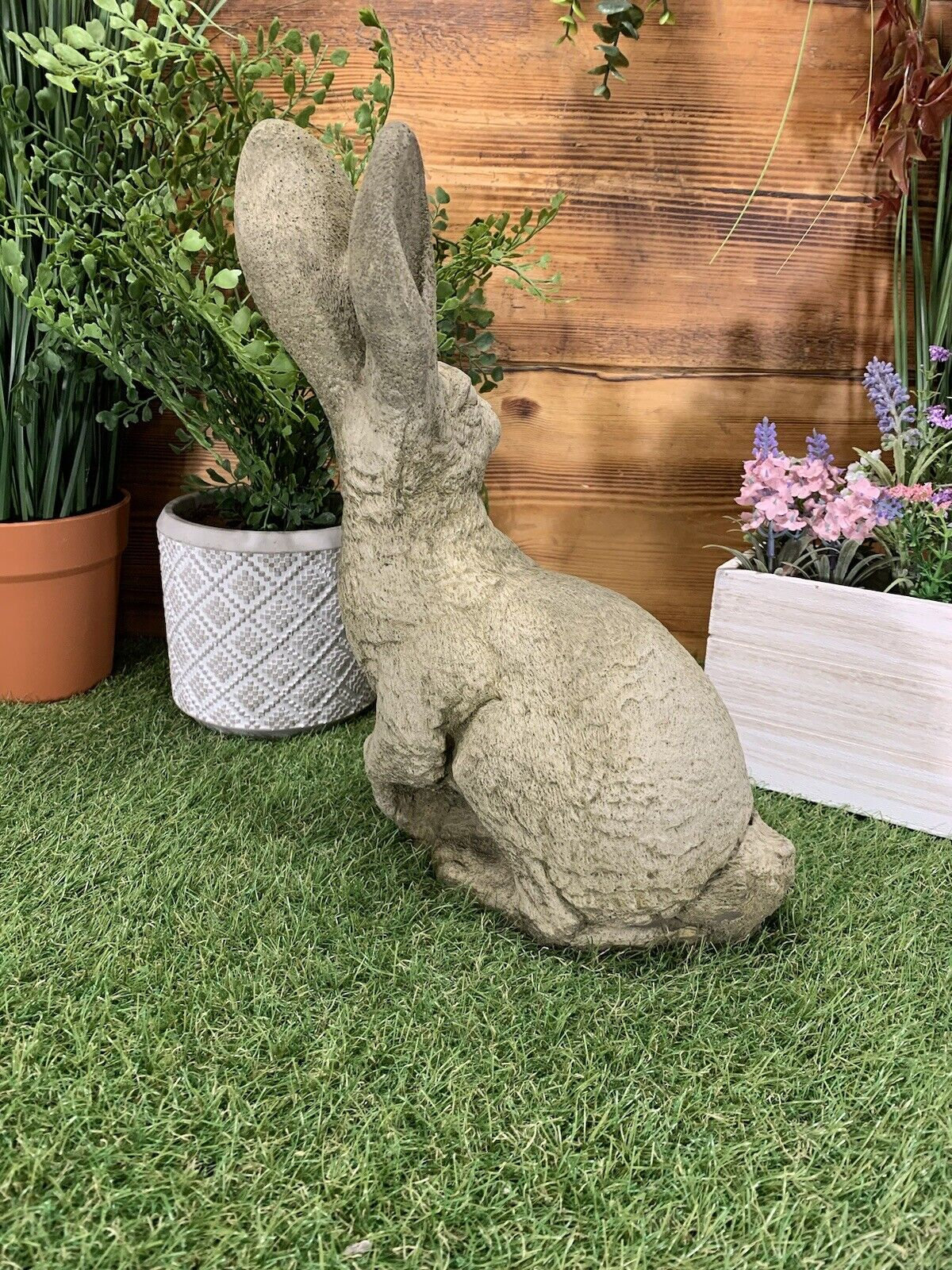 Stone Garden Large Traditional Hare Detailed Garden Ornament - Etsy UK