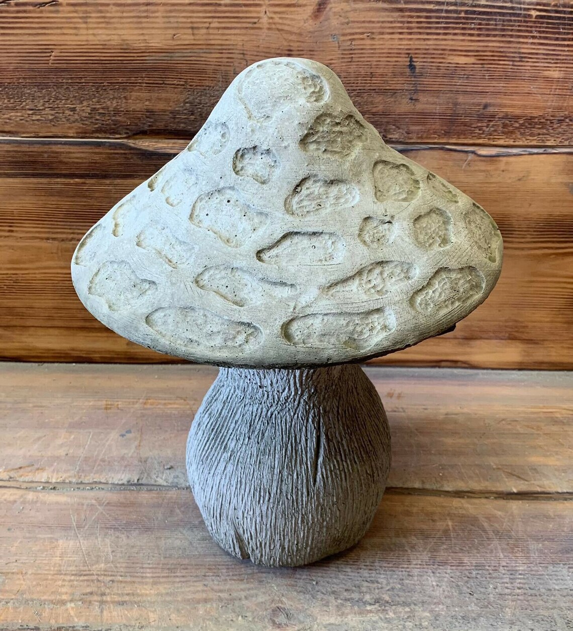 Stone Garden Traditional Large Toadstool Mushroom 2 Piece - Etsy
