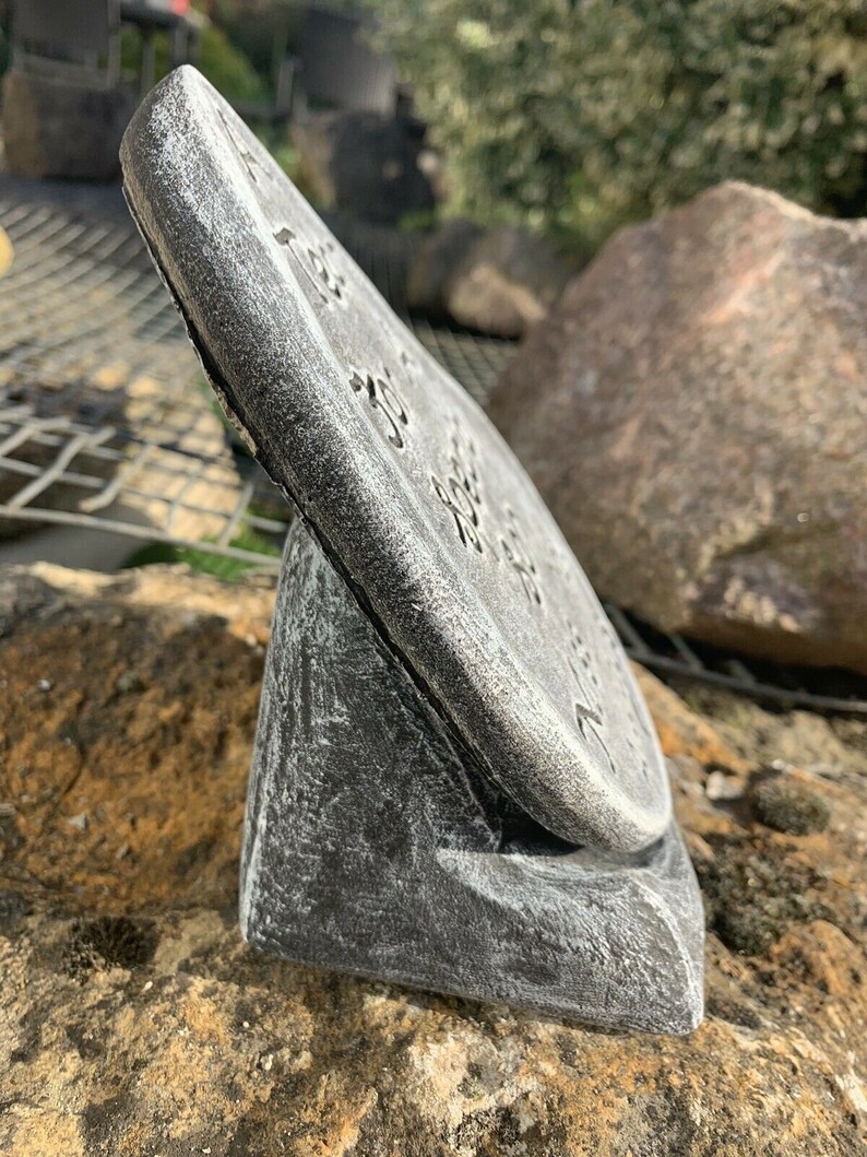 Stone Garden Special Son Tear Drop Memorial Plaque Concrete - Etsy