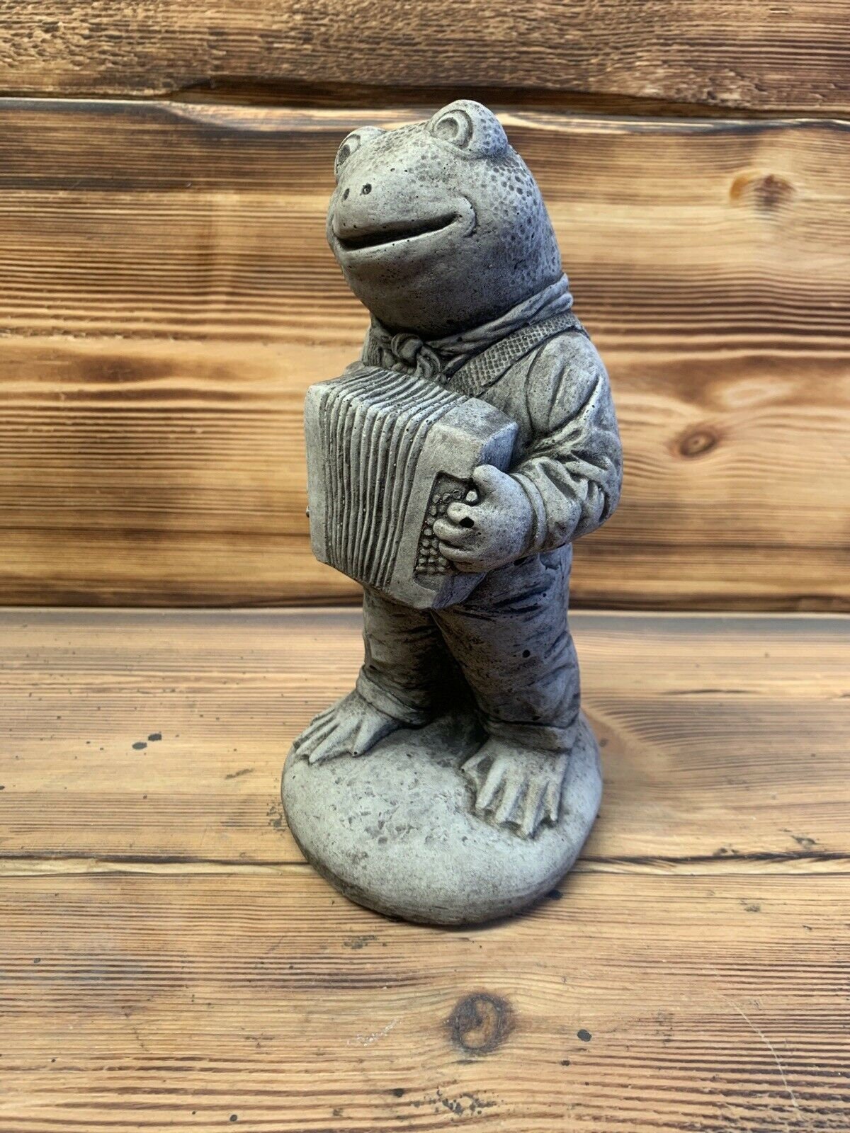 Stone Garden Musical Accordion Frog Instrument Ornament Statue - Etsy UK