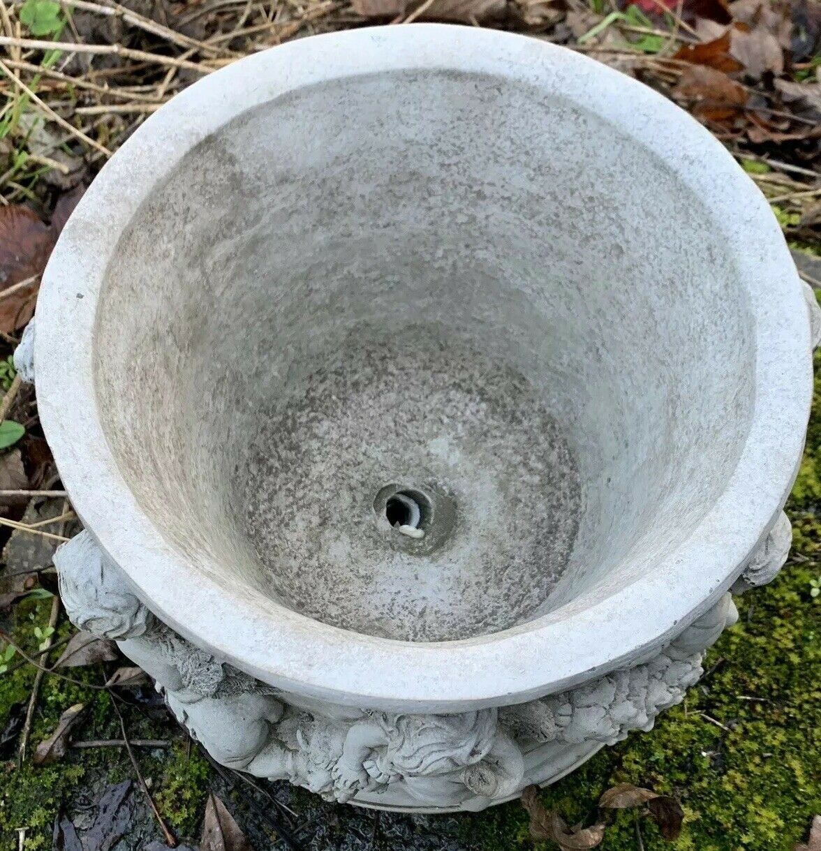 Stone Garden Cherub Plant Pot Roman Planter Ornament Detailed Gift - Etsy
