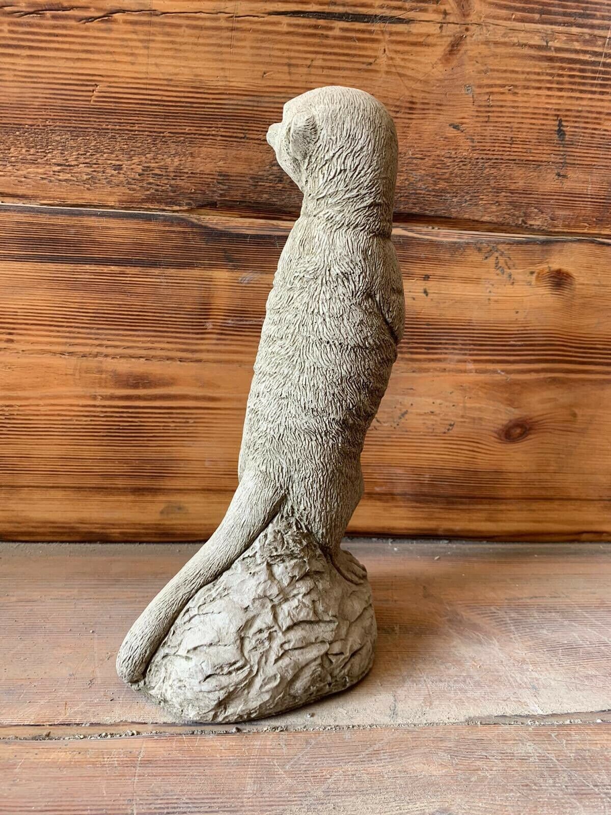 Stone Garden Standing Meerkat Statue Ornament | Etsy UK