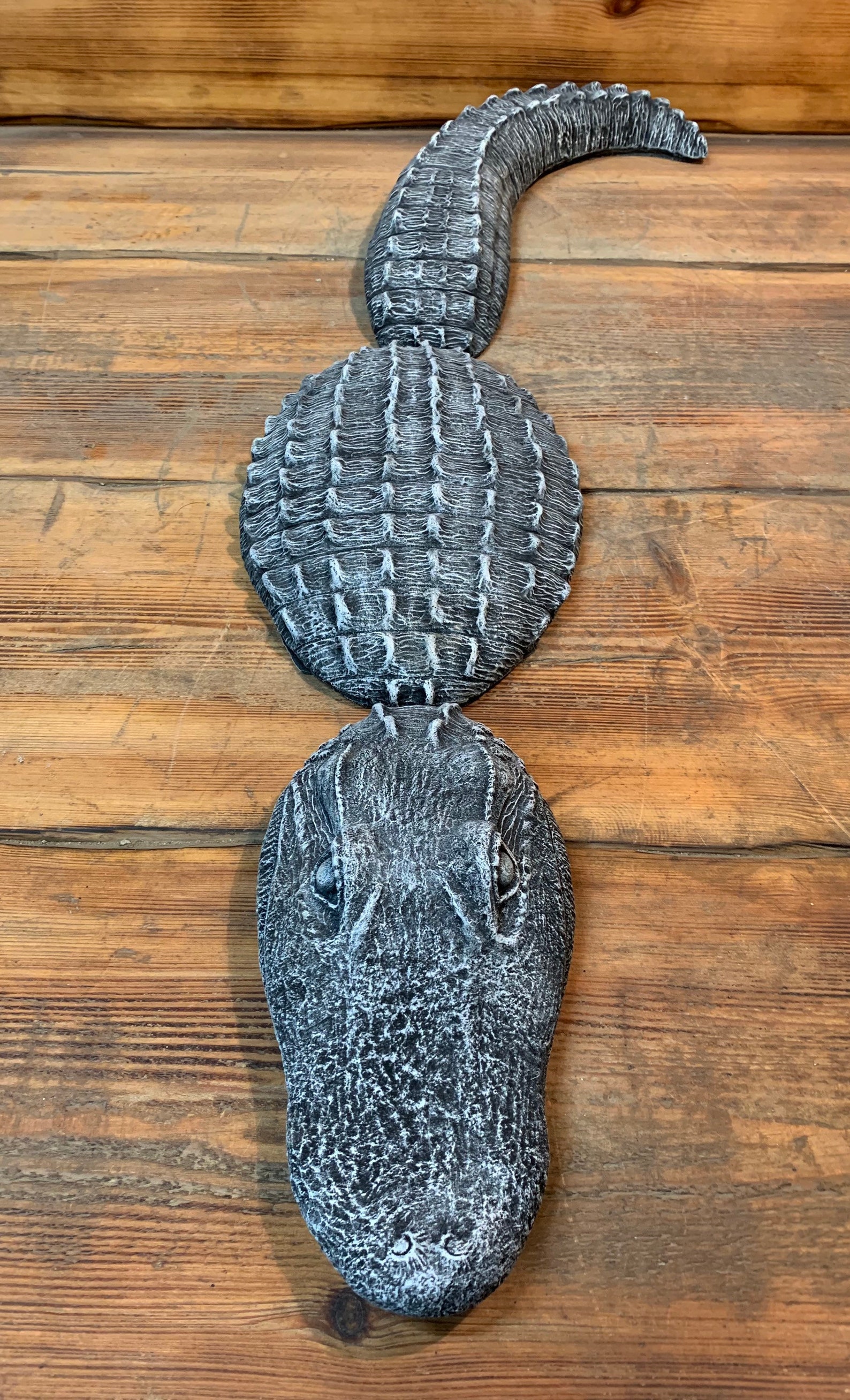 Stone Garden 3 Piece Crocodile Alligator Gift Concrete Ornament - Etsy