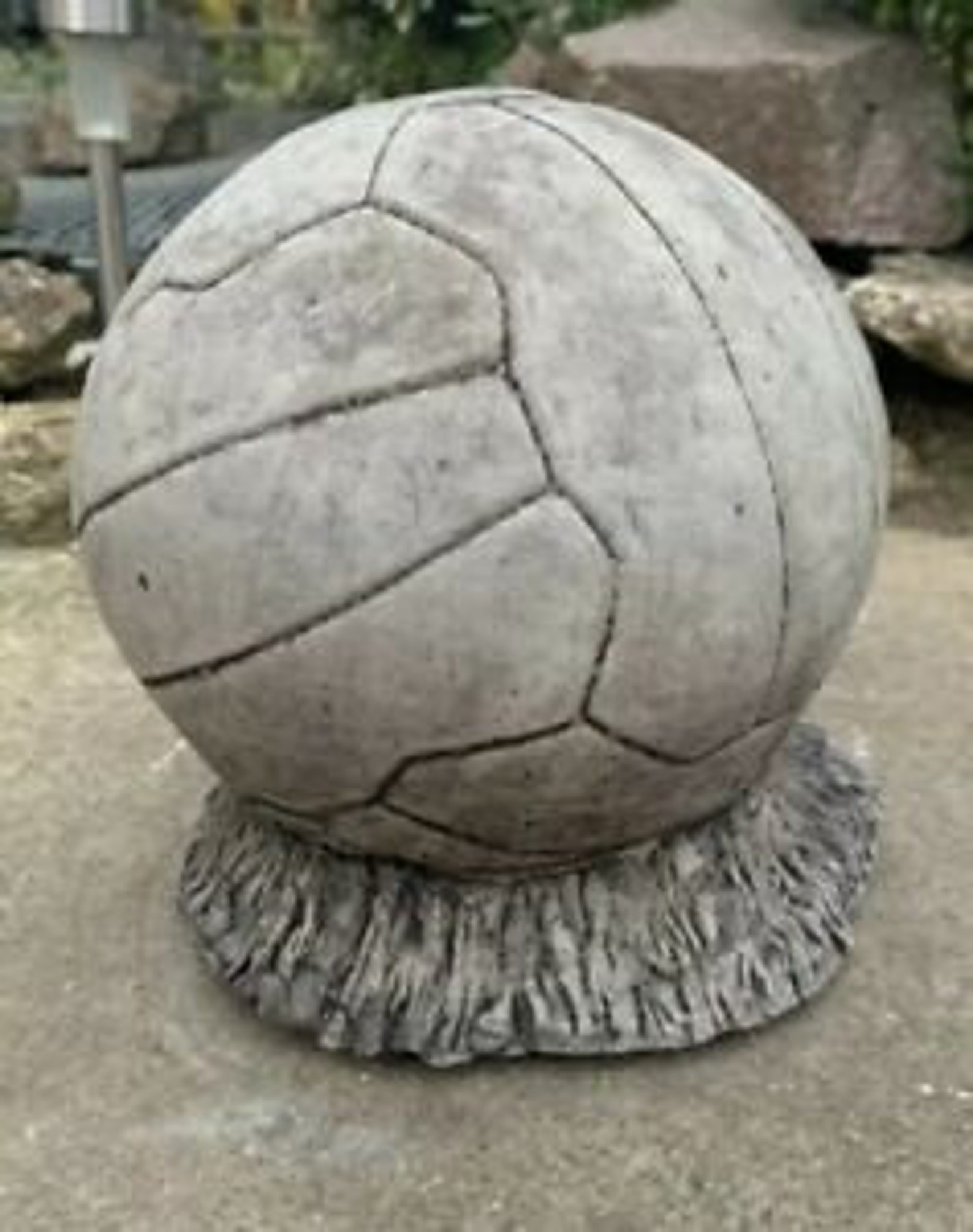 Stone Garden Life Size Football on Grass Statue Ornament Gift - Etsy UK