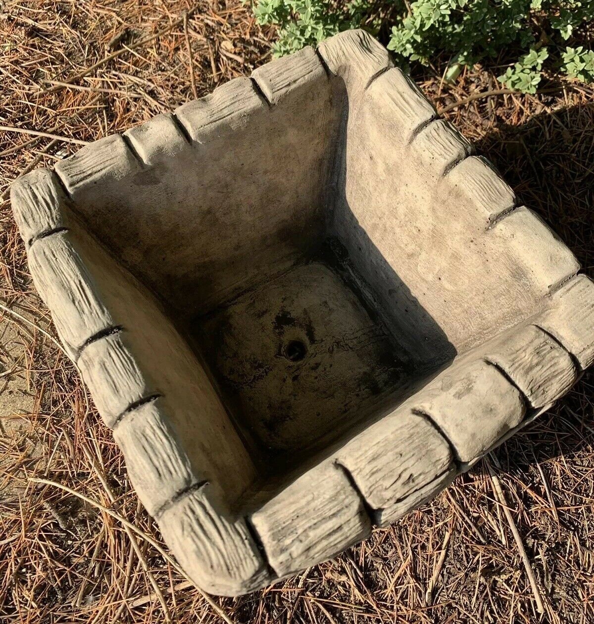 Stone Garden Stone Brick Effect Square Plant Pot Planter | Etsy