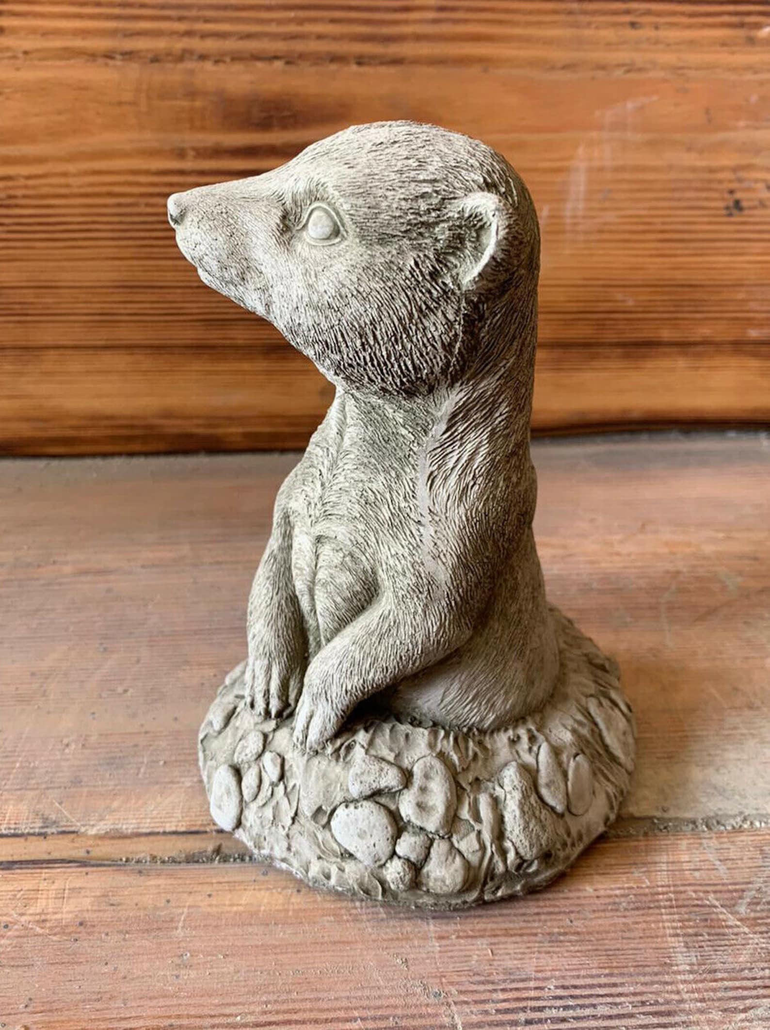 Stone Garden Submerged Digging Meerkat Statue Ornament - Etsy UK