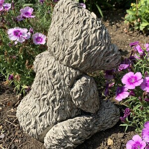 Stone Garden Cute Teddy Bear Detailed Concrete Garden Ornament | Etsy
