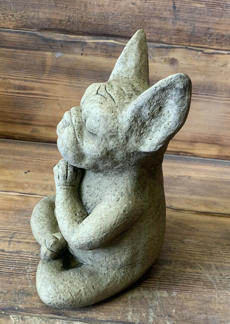 Stone Garden Meditating Sitting French Bulldog/ Frenchie Dog - Etsy UK
