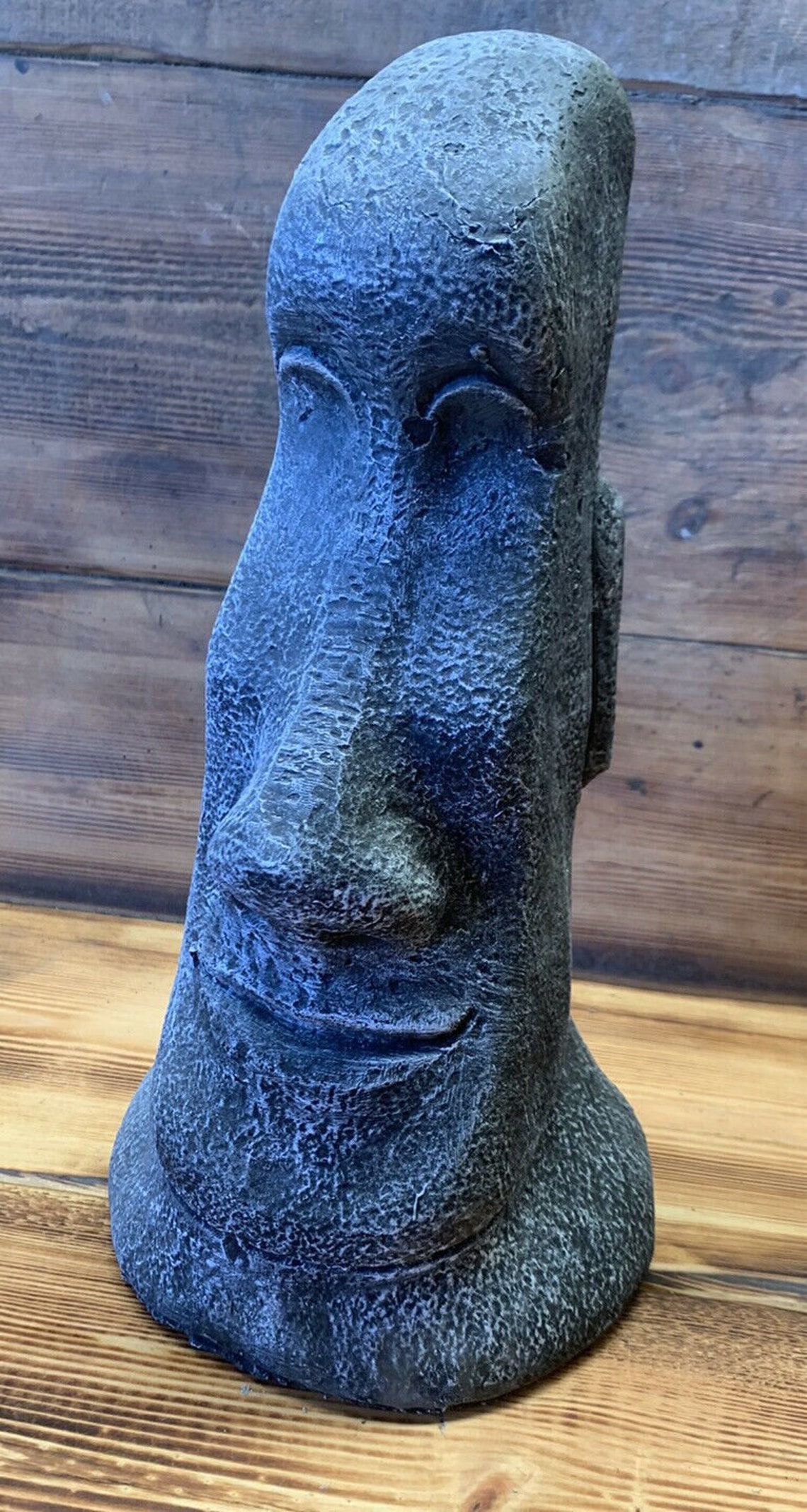 Stone Garden Easter Island Head/ Moai/ Tiki Concrete Ornament - Etsy