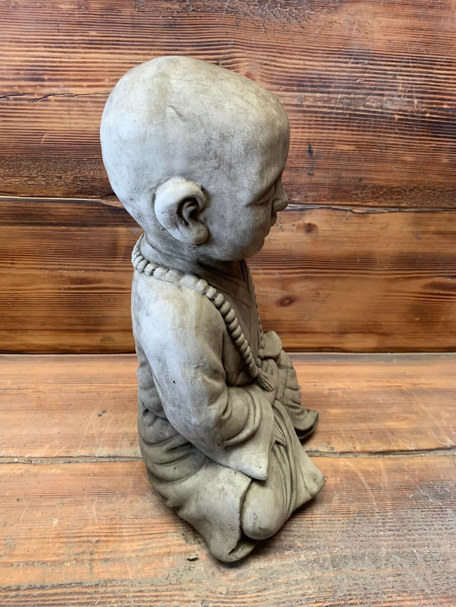 Stone Garden Large Zen Baby Monk Buddha Ornament Statue - Etsy UK