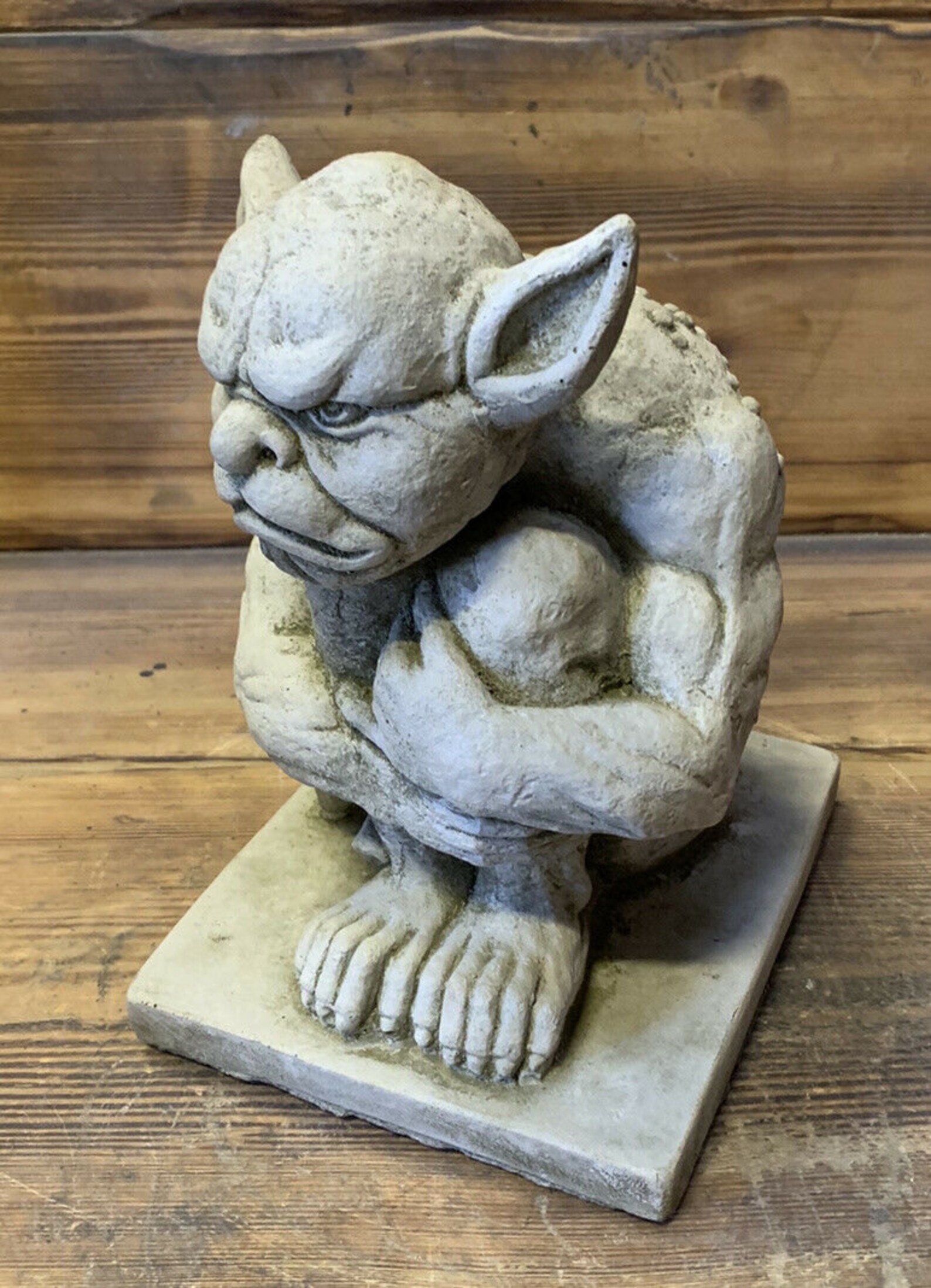 Stone Garden Gothic Gargoyle Gremlin Devil Dragon Detailed | Etsy