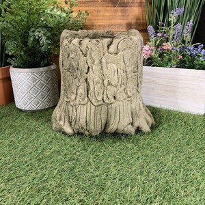 Stone Garden Tree Green Man Planter Plant Pot Cute Ornament - Etsy