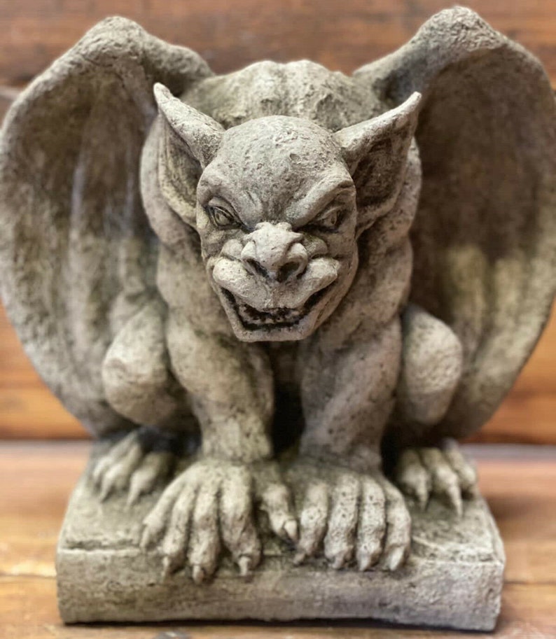 Stone Garden Gargoyle Gremlin Winged Gothic Ornament - Etsy UK