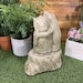 Stone Garden Pair of Frogs Frog Toad on Log Statue Ornament - Etsy