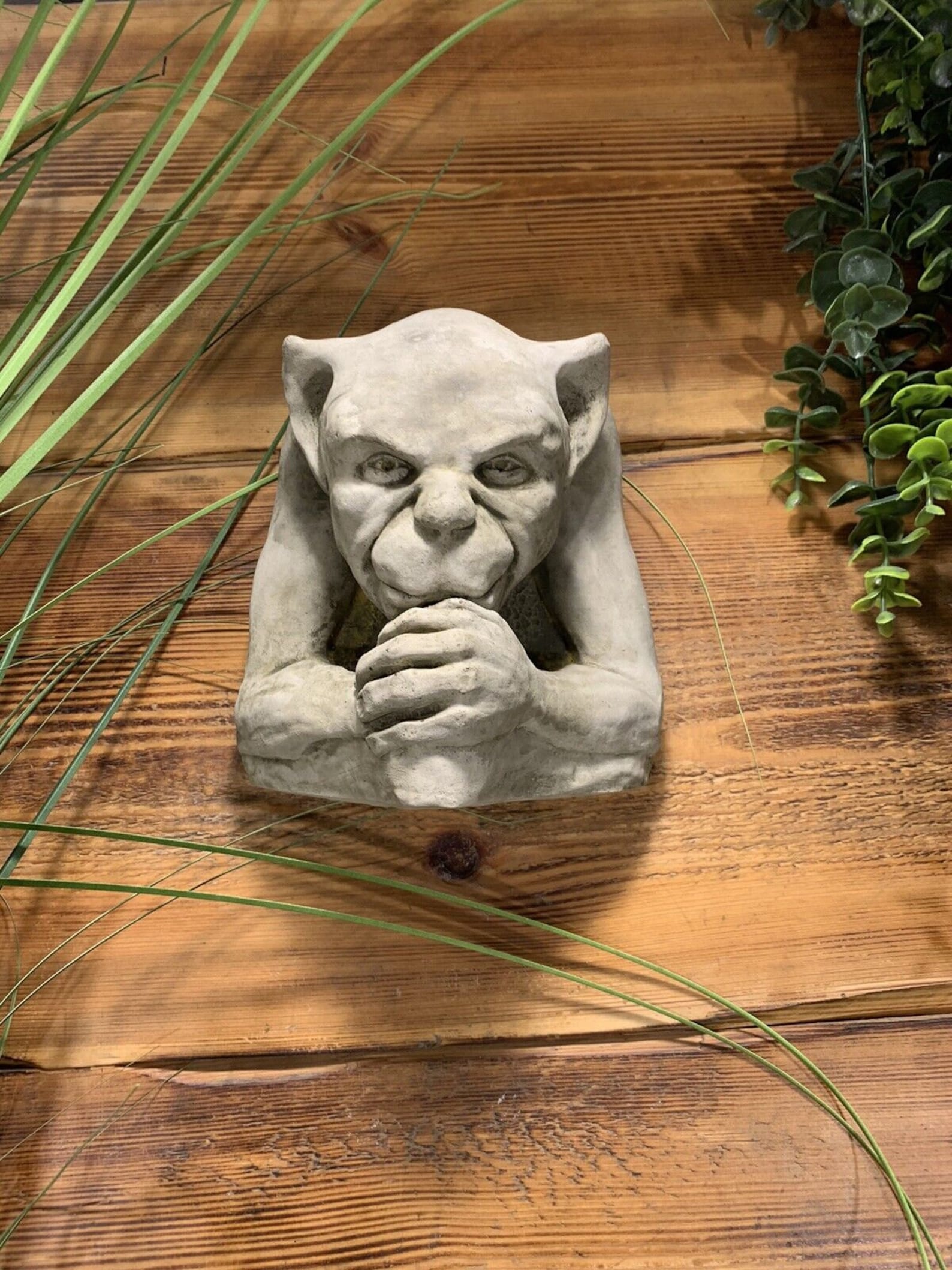Stone Garden Gargoyle Gremlin Wall Plaque Hanger Ornament - Etsy