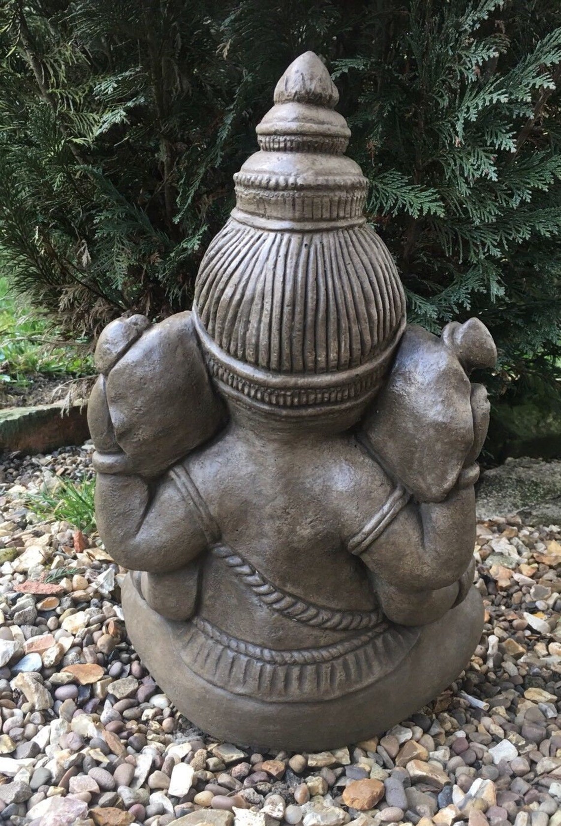 Stone Large Meditating Ganesh Elephant Praying God Buddha - Etsy UK