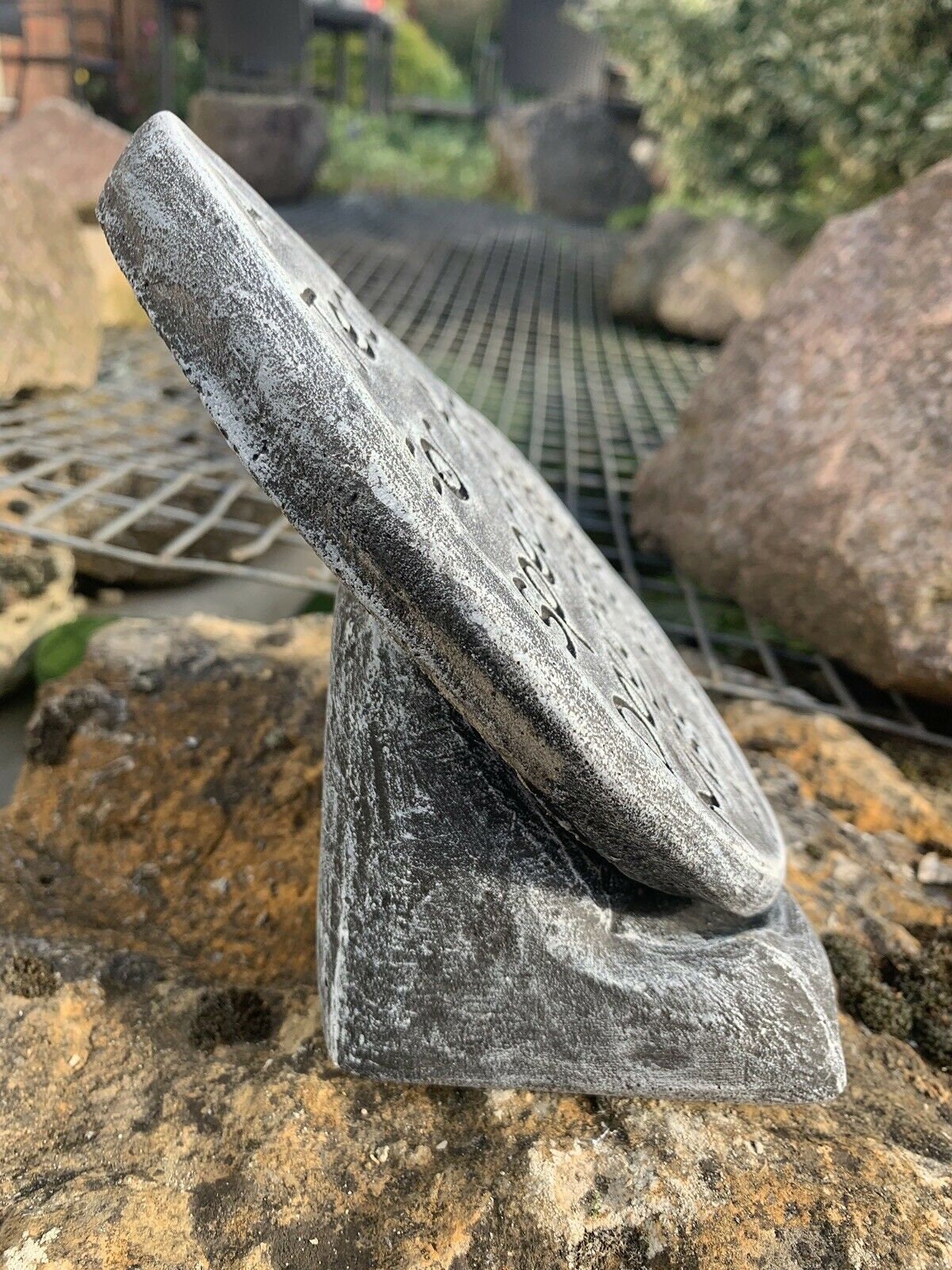 Stone Garden Special Gran Tear Drop Memorial Plaque Concrete Ornament ...